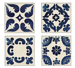Indigo Tiles Framed Print | Pottery Barn