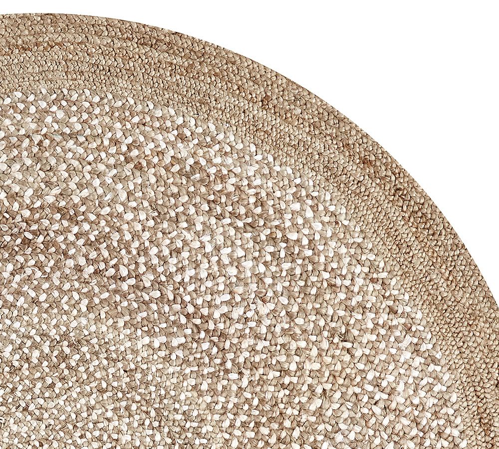 Border Round Braided Jute Rug - Swatch | Pottery Barn