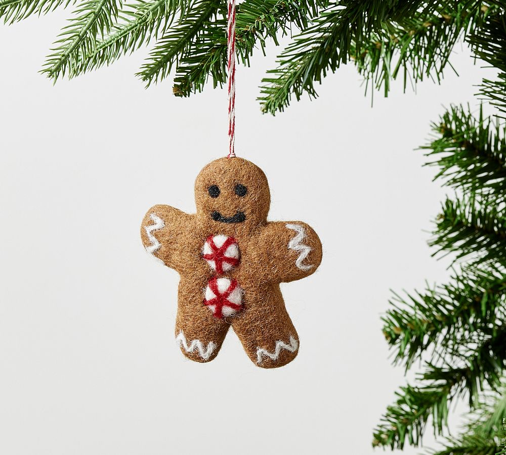 Felt Gingerbread Ornament | Pottery Barn