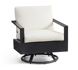 Indio Metal Swivel Outdoor Lounge Chair | Pottery Barn