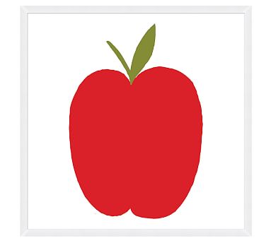Graphic Apple Framed Print | Pottery Barn