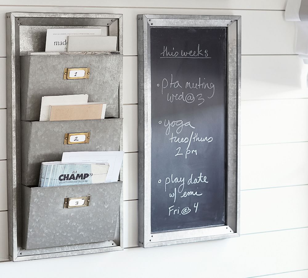 Galvanized System Chalkboard | Pottery Barn