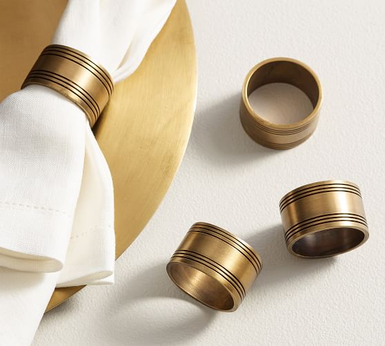 Bleecker Napkin Rings | Pottery Barn
