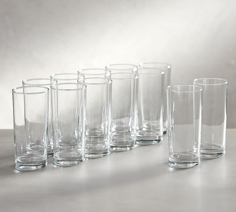 Caterer's Box Glass Tumblers - Set of 12 | Pottery Barn