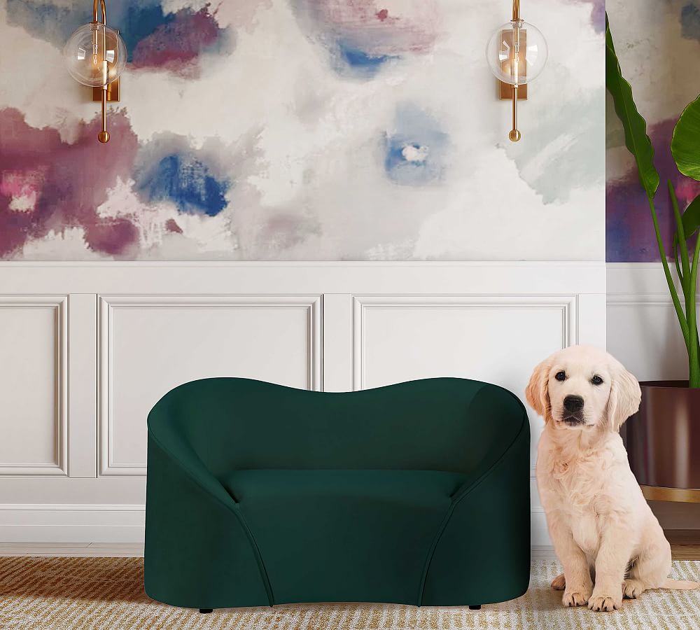 Audrey Luxury Velvet Pet Bed | Pottery Barn