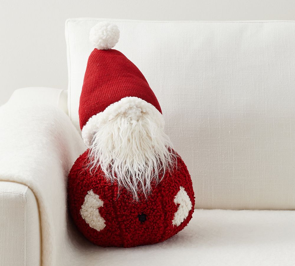 Jolly Santa Shaped Pillow | Pottery Barn