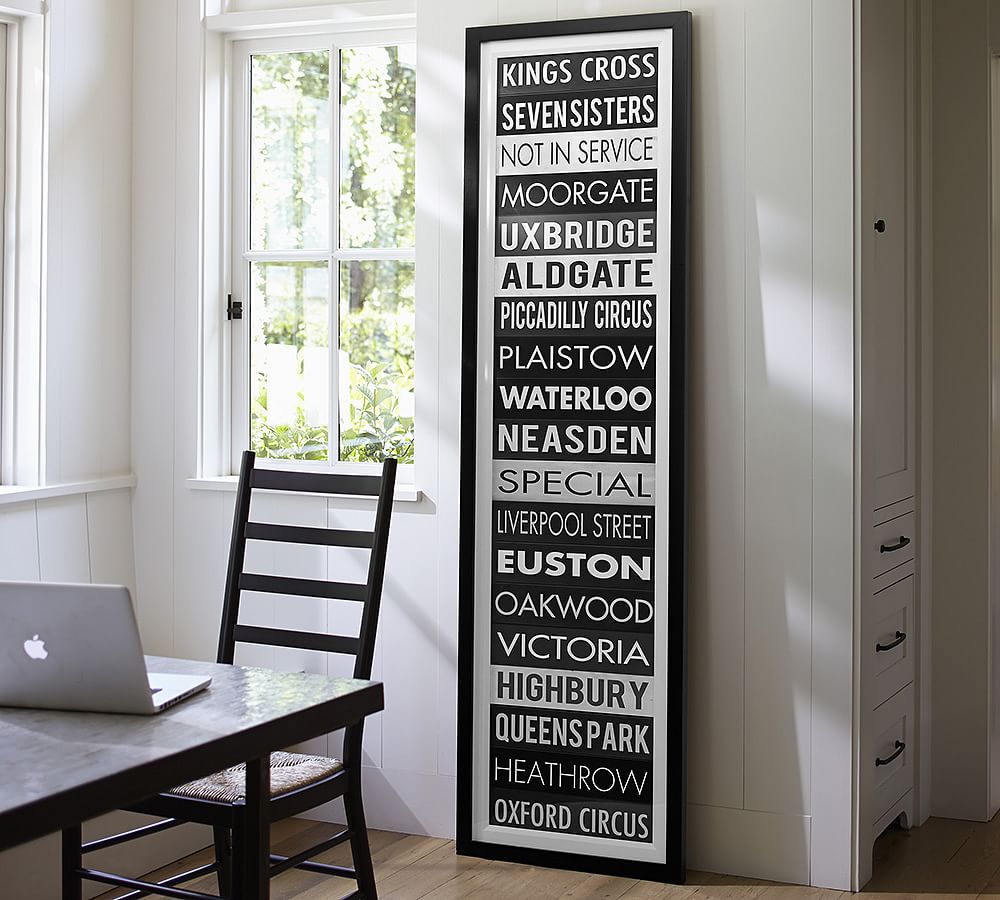 London Sign Framed Print | Pottery Barn