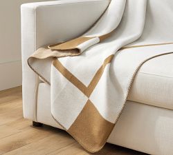 Personalized Windowpane Throw Blanket | Pottery Barn