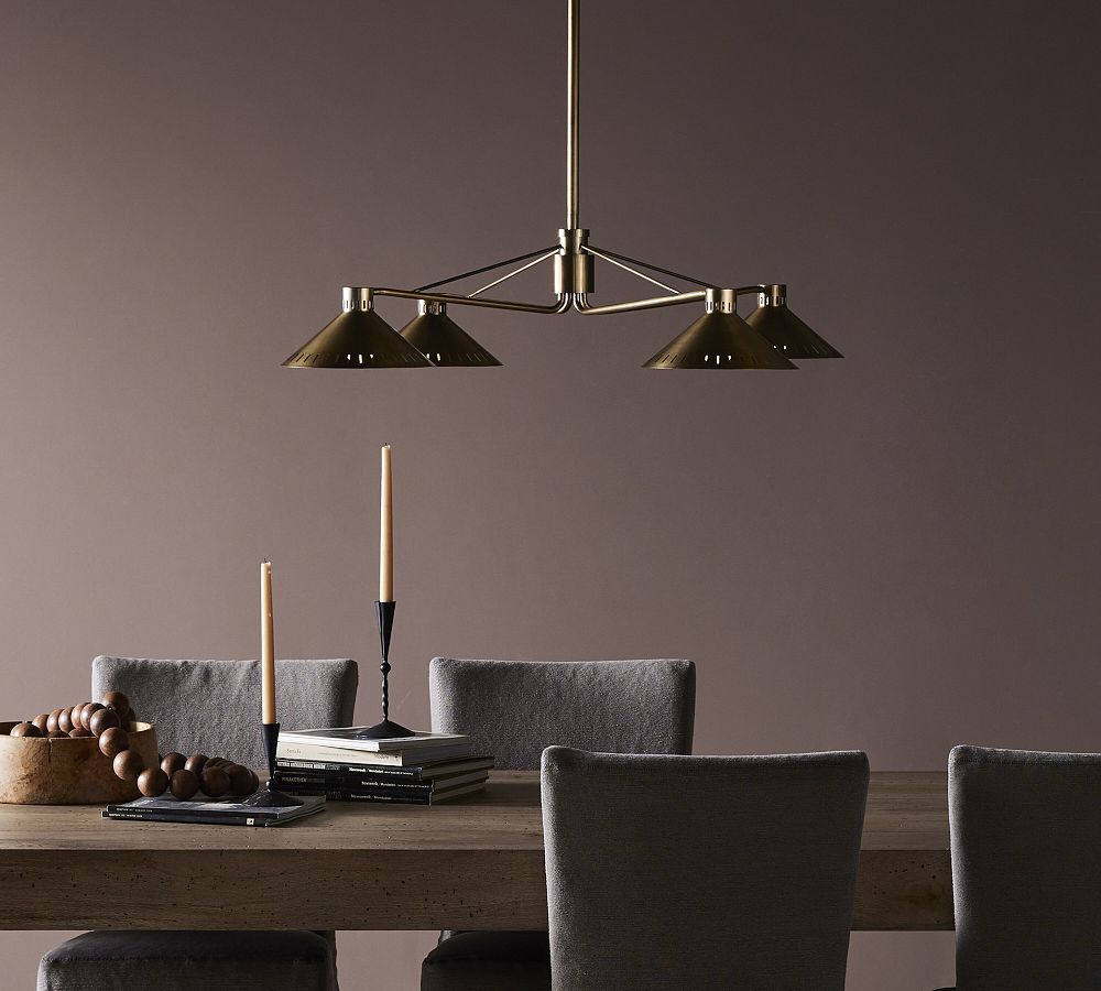 Boulder Round Metal Chandelier (42") | Pottery Barn