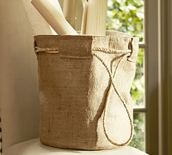 Reinforced Burlap Baskets | Pottery Barn