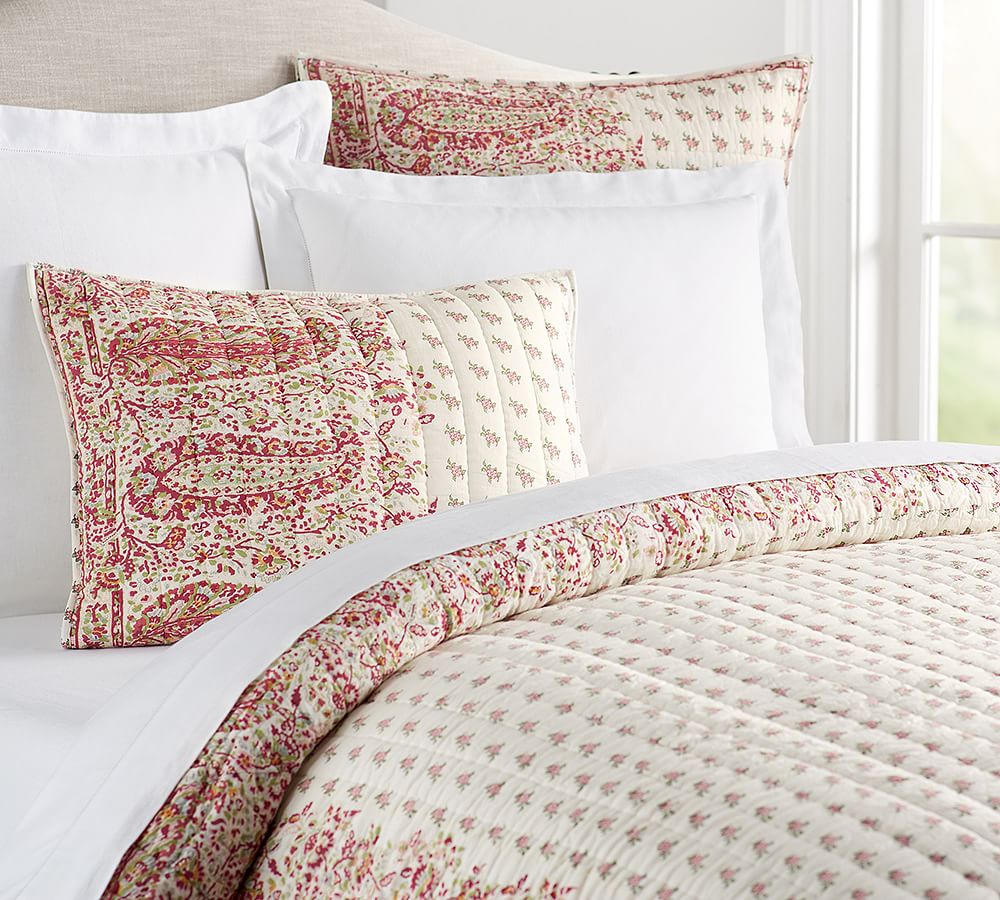 Liviah Reversible Print Quilt & Shams | Pottery Barn