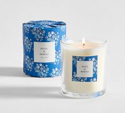 Block Print Paper Wrapped Scented Candle | Pottery Barn