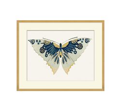 Blue & Gold Butterfly Framed Prints | Pottery Barn