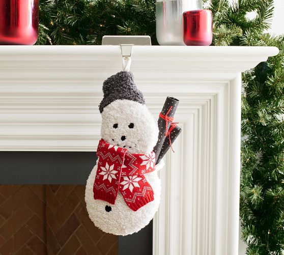 Cozy Teddy Archie the Snowman Stocking | Pottery Barn