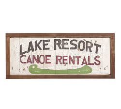 Canoe Rental Sign | Wall Decor | Pottery Barn