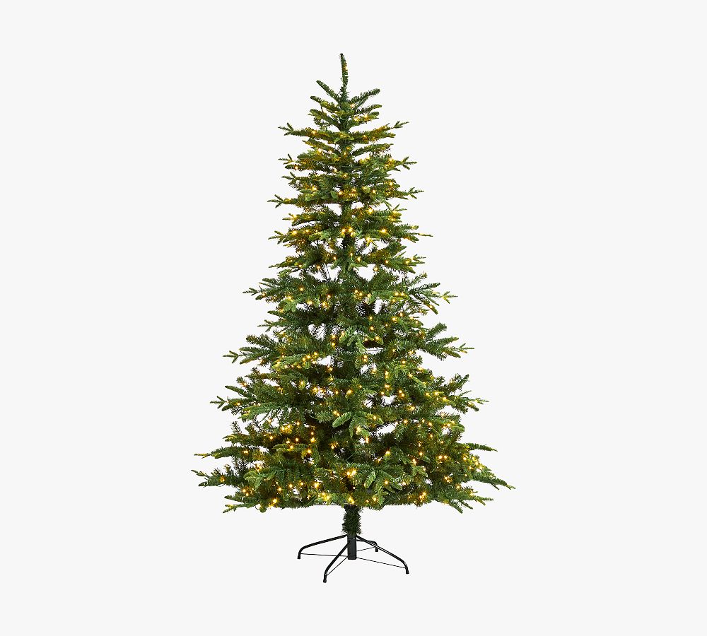 Faux Lit Montreal Spruce Tree | Pottery Barn
