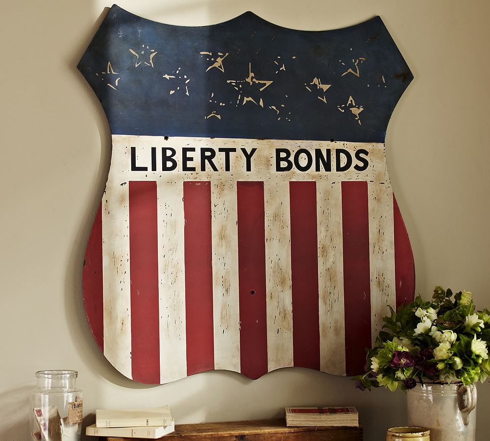Liberty Bonds Sign | Wall Decor | Pottery Barn