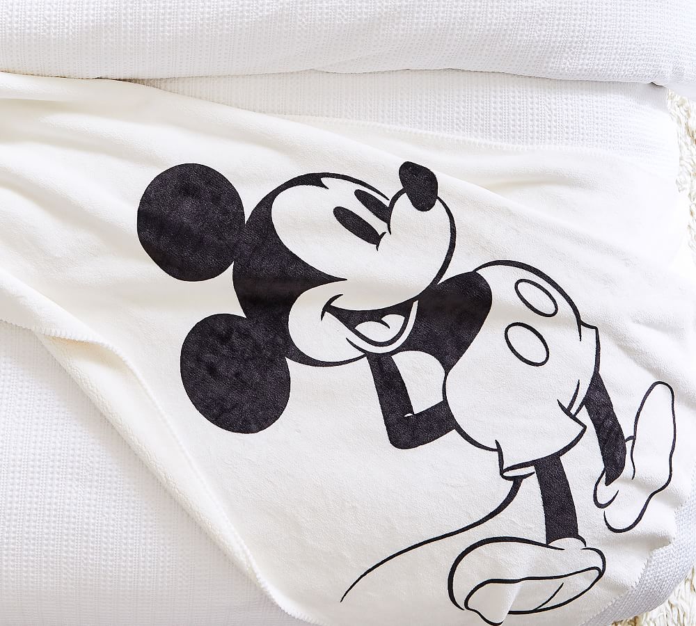 Disney Mickey Mouse Sherpa Throw Blanket | Pottery Barn