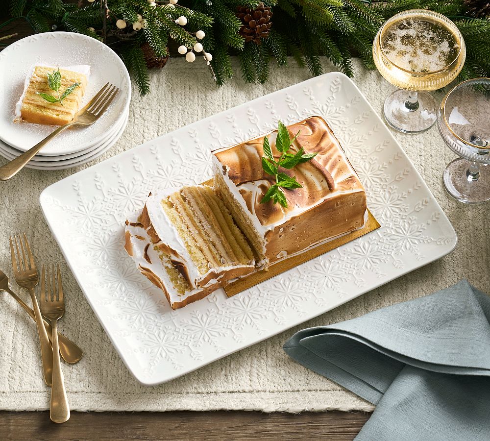 Fair Isle Embossed Rectangular Platter | Pottery Barn