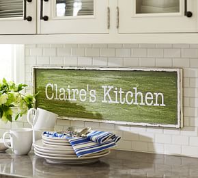 Personalized Rectangular Blank Sign | Wall Decor | Pottery Barn