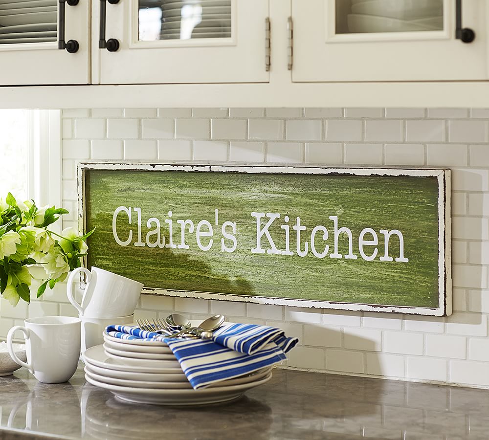 Personalized Rectangular Blank Sign | Wall Decor | Pottery Barn