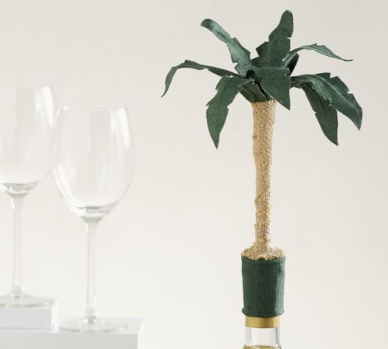 Palm Tree Wine Stopper| Wine Accessories | Pottery Barn