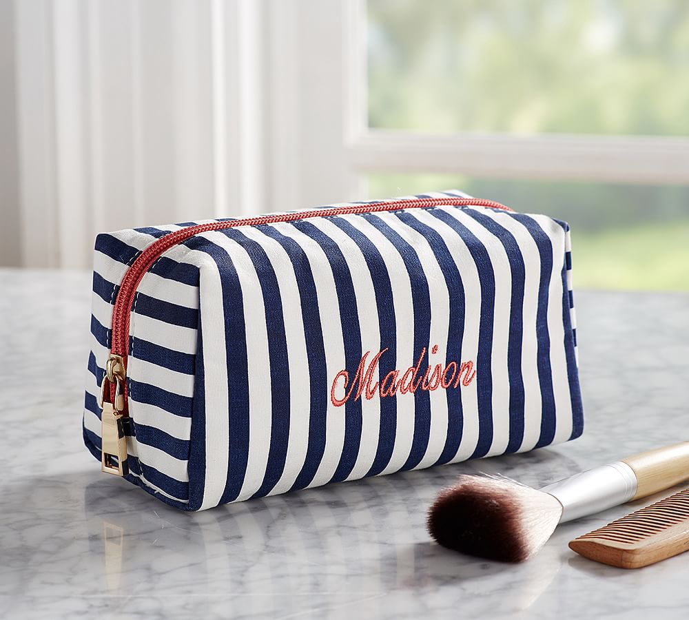 Stripe Print Makeup Cube | Pottery Barn