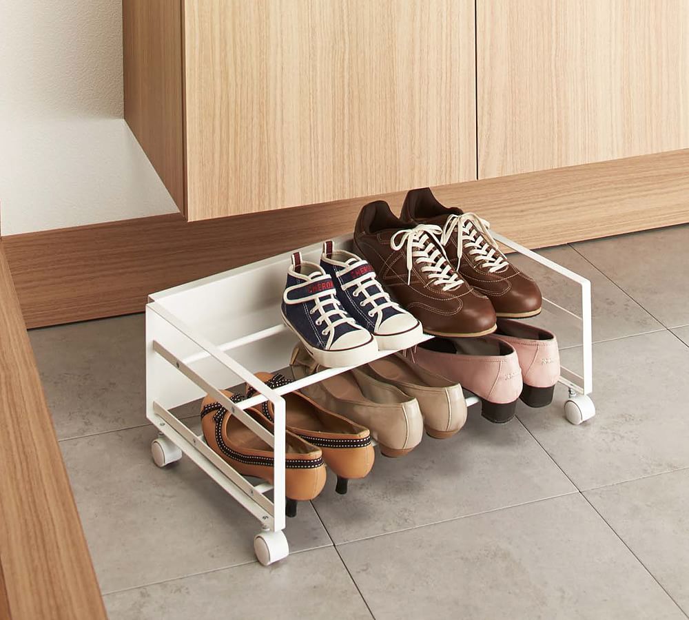 Rolling Shoe Rack | Pottery Barn