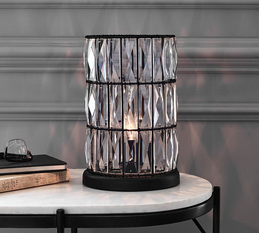 Adeline Crystal Ambient Accent Table Lamp | Pottery Barn