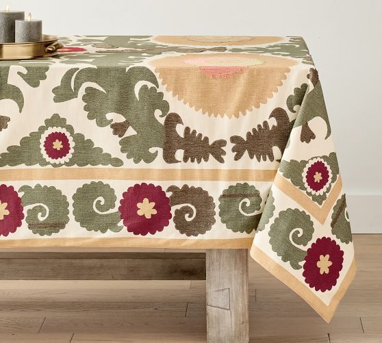 Sofia Suzani Cotton Tablecloth | Pottery Barn