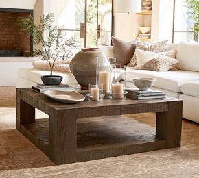 Rockport Square Reclaimed Wood Coffee Table (44") | Pottery Barn
