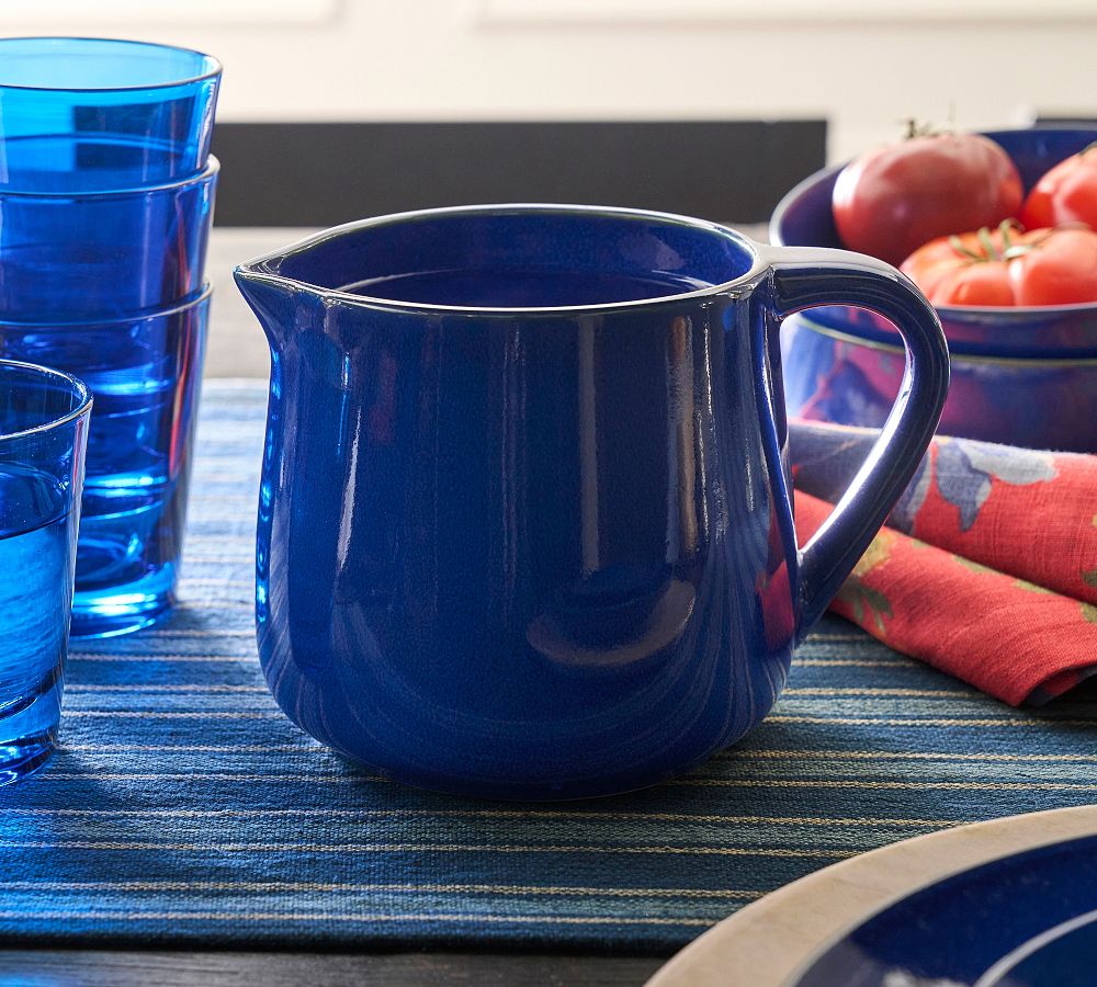 Mason Stoneware Short Pitcher | Pottery Barn