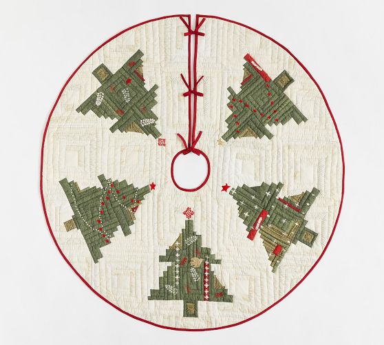 Arden Tree Quilted Treeskirt | Pottery Barn