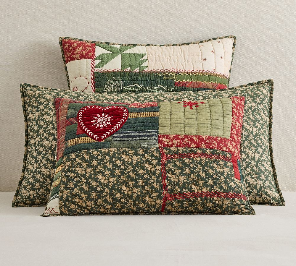 Holiday Love Reversible Quilted Sham | Pottery Barn