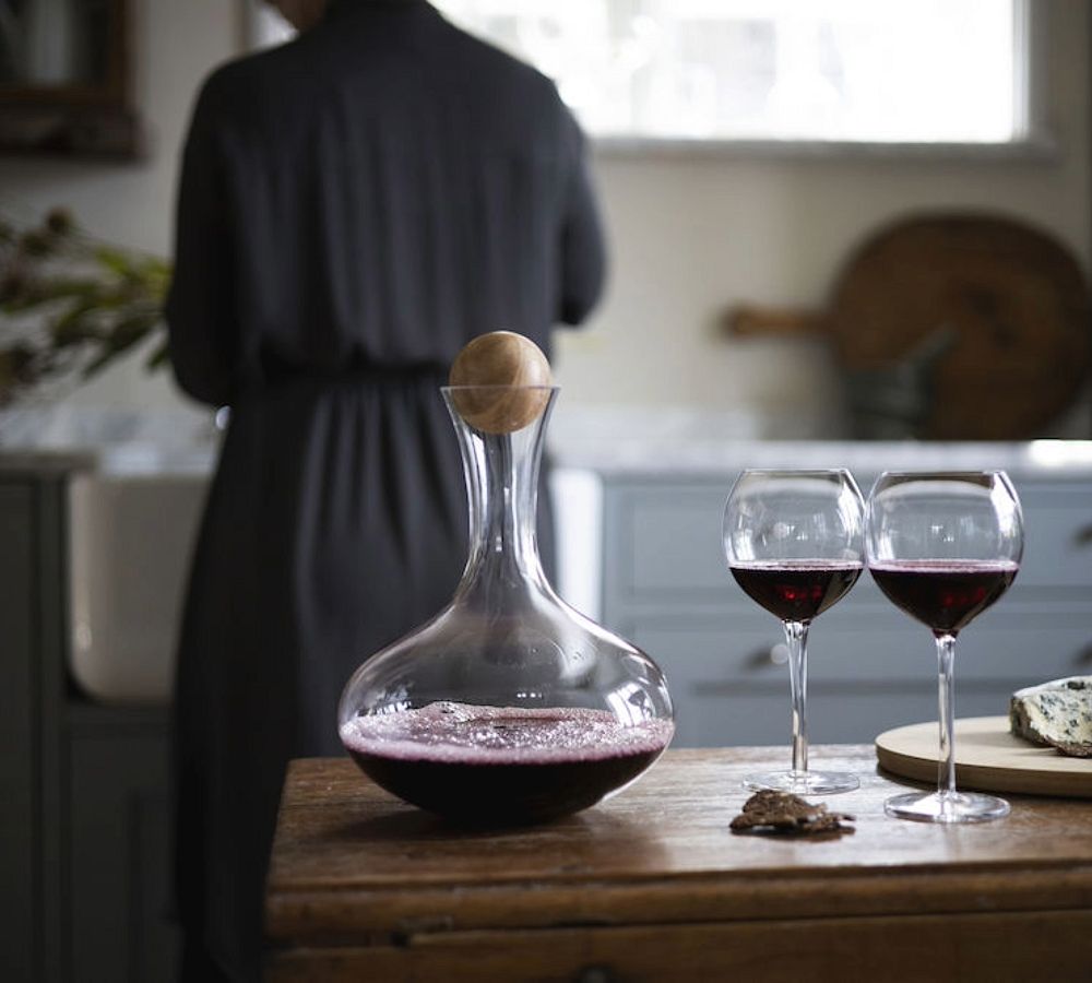Nature White Oak Wine Carafe | Pottery Barn