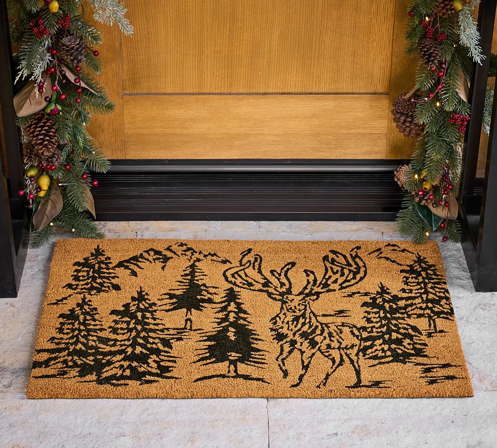 Rustic Forest Doormat | Pottery Barn