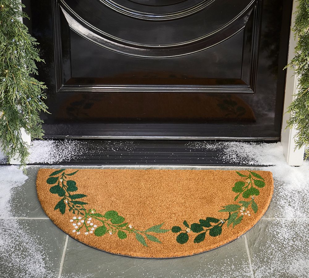 Garland Half Round Doormat | Pottery Barn
