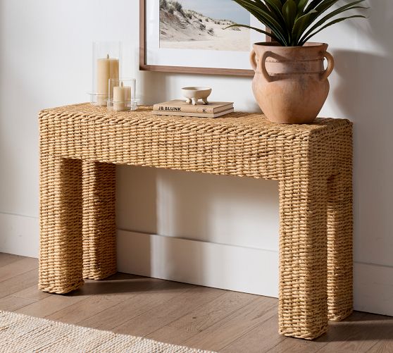 Cardiff Woven Console Table (50") | Pottery Barn