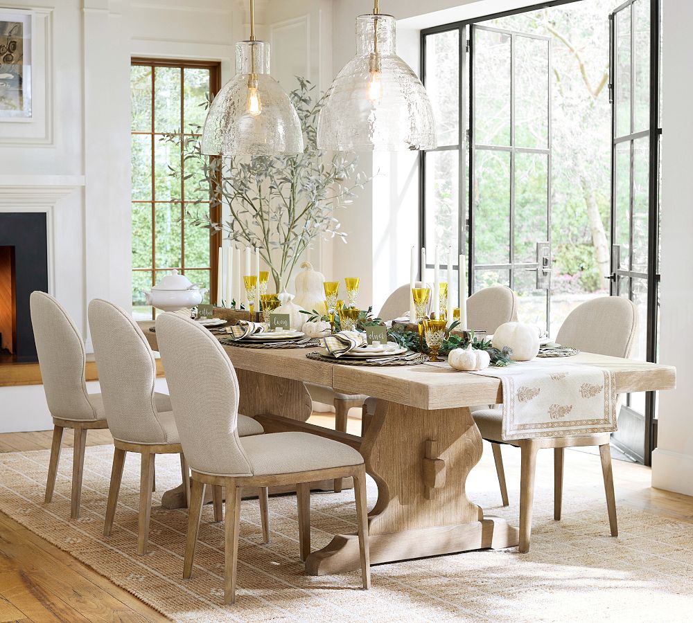 Lyon Extending Dining Table (76”–112”) | Pottery Barn