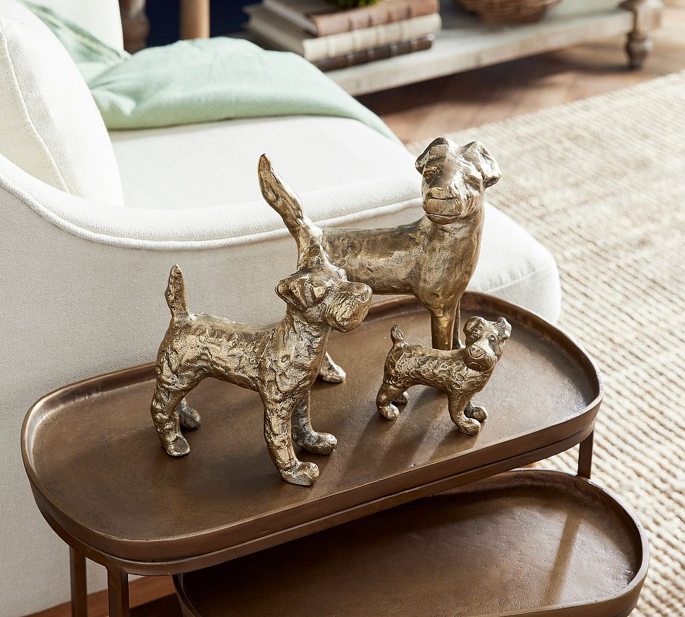 Terrier Pack Dog Sculptures | Pottery Barn
