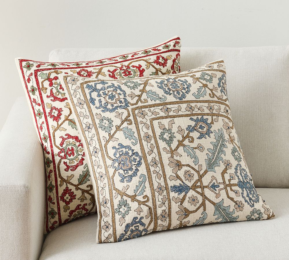 Demeter Embroidered Pillow | Pottery Barn