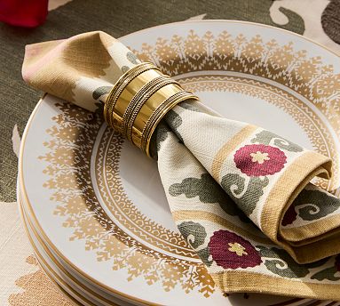 Etched Bangle Napkin Rings - Set of 4 | Pottery Barn