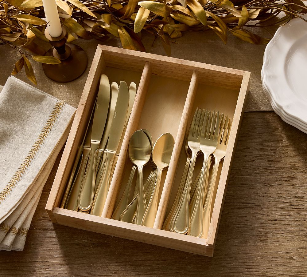 Caterer's Box Stainless Steel 36-Piece Flatware Set | Pottery Barn