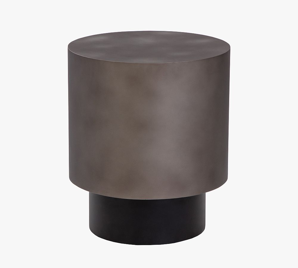 Jasper Round Metal End Table | Pottery Barn
