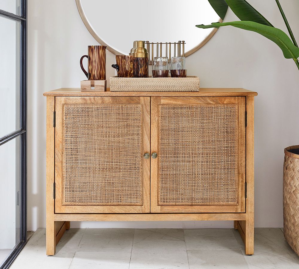 Channing Cane Cabinet | Pottery Barn