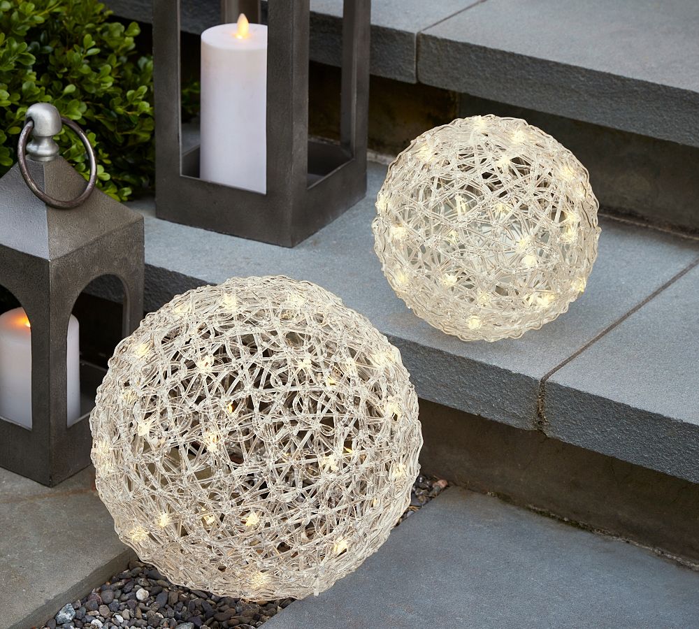 Lit Crystal Orb - Elegant Home Décor | Pottery Barn