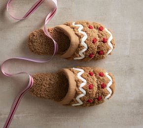 Gingerbread Slippers | Pottery Barn