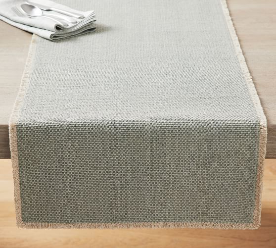Mason Handwoven Cotton Fringe Table Runner Pottery Barn