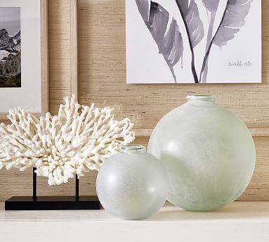 Frosted Handcrafted Glass Vases | Pottery Barn