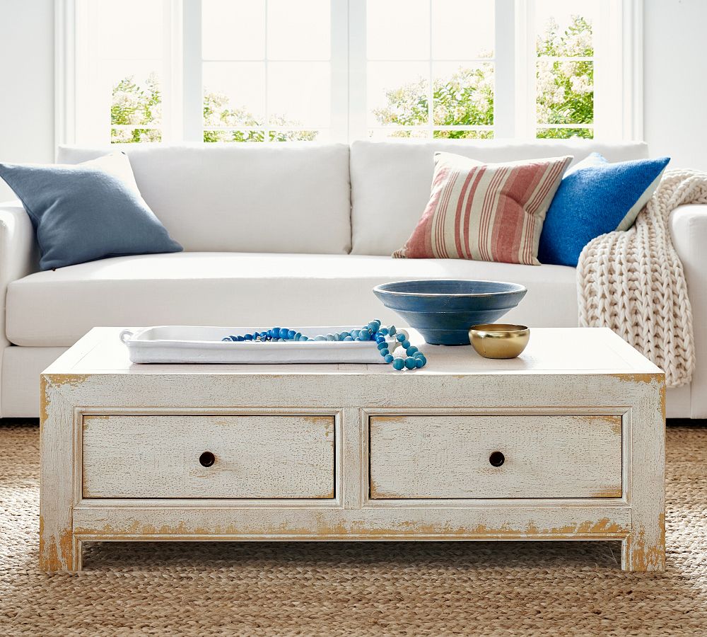 Dawson Rectangular Coffee Table (52") | Pottery Barn